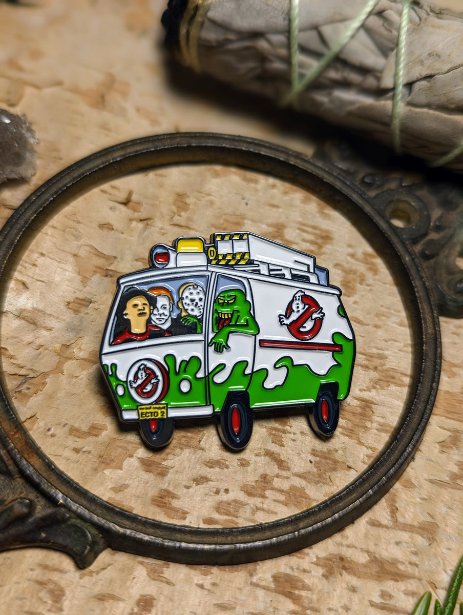 Ghostbusters Van Horror Movie Characters Pin