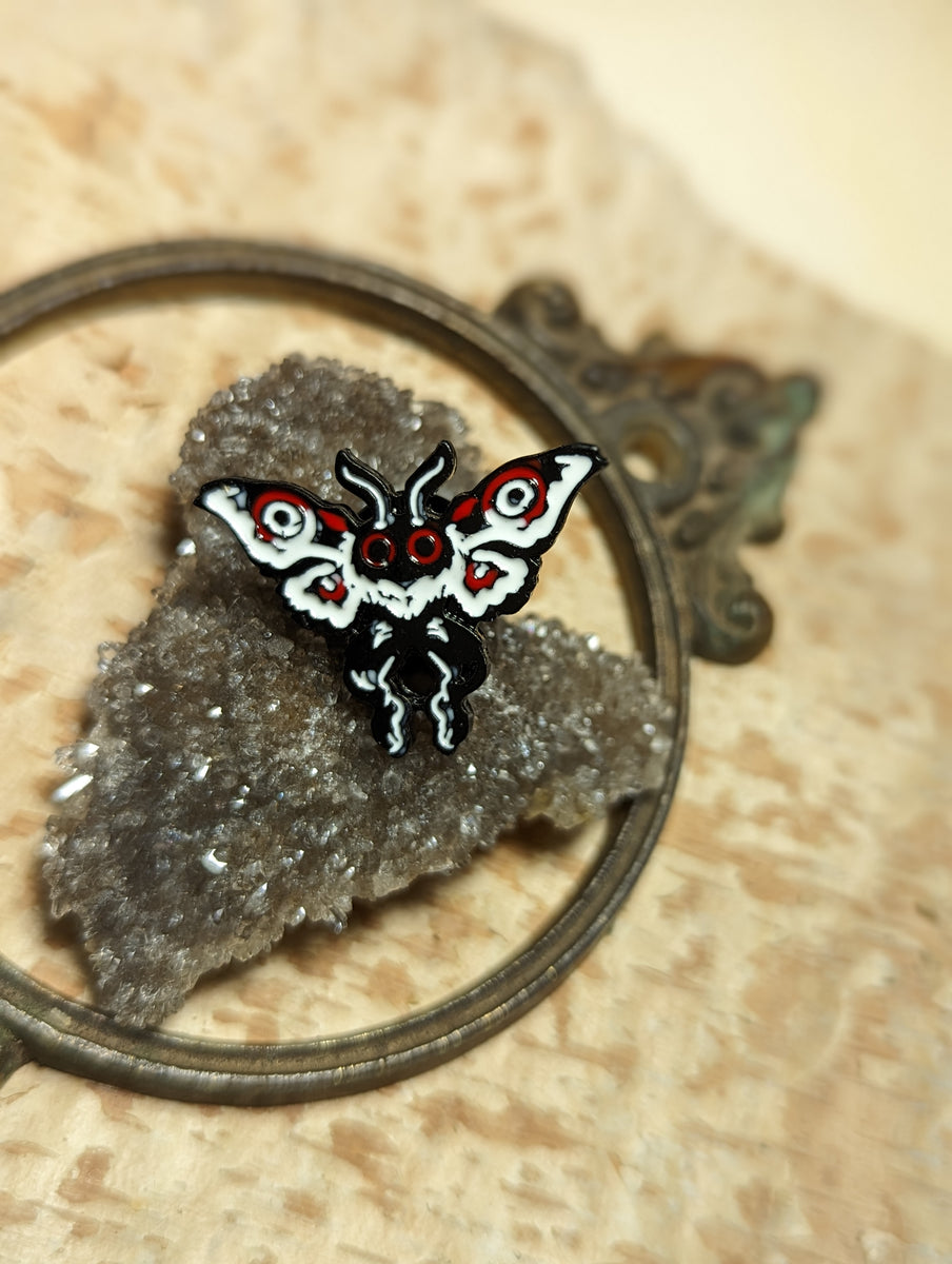 Mothman Moth Pin